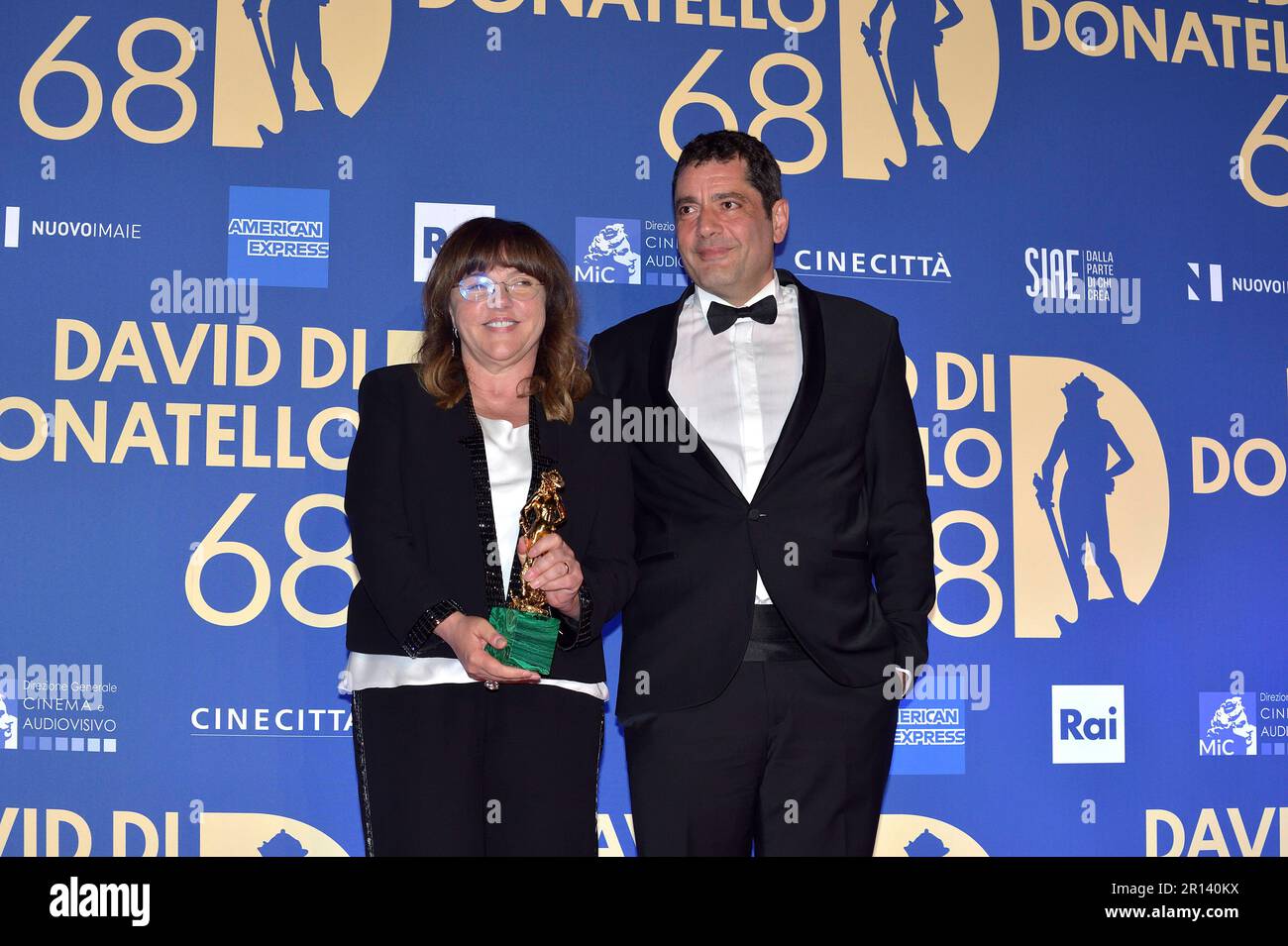 Rome, Italien. 10th May, 2023. Claudio Misantoni and Francesca Calvelli ...