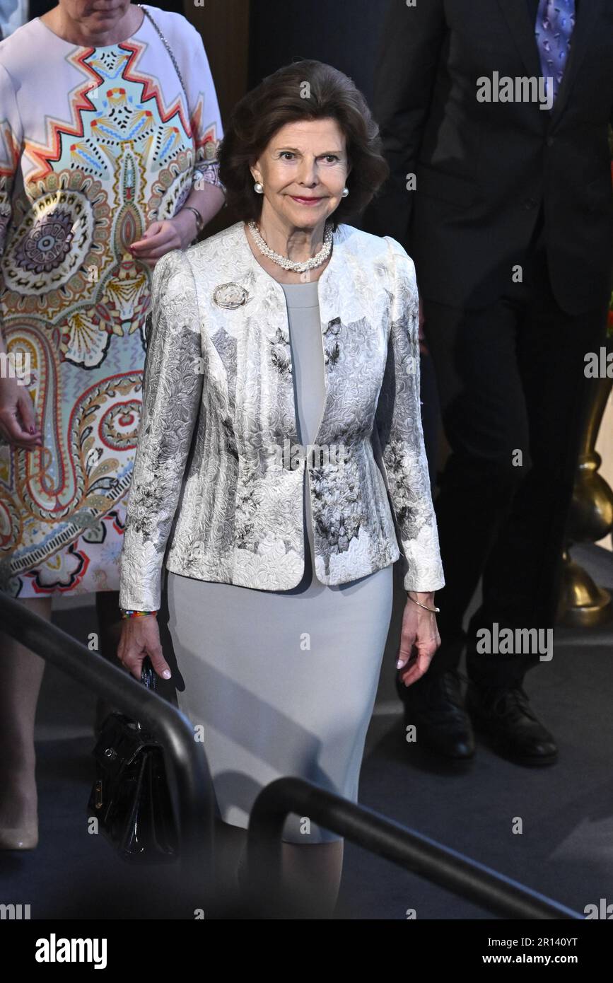 Queen Silvia arrives to the award ceremony of the Crafoord Prize at the ...