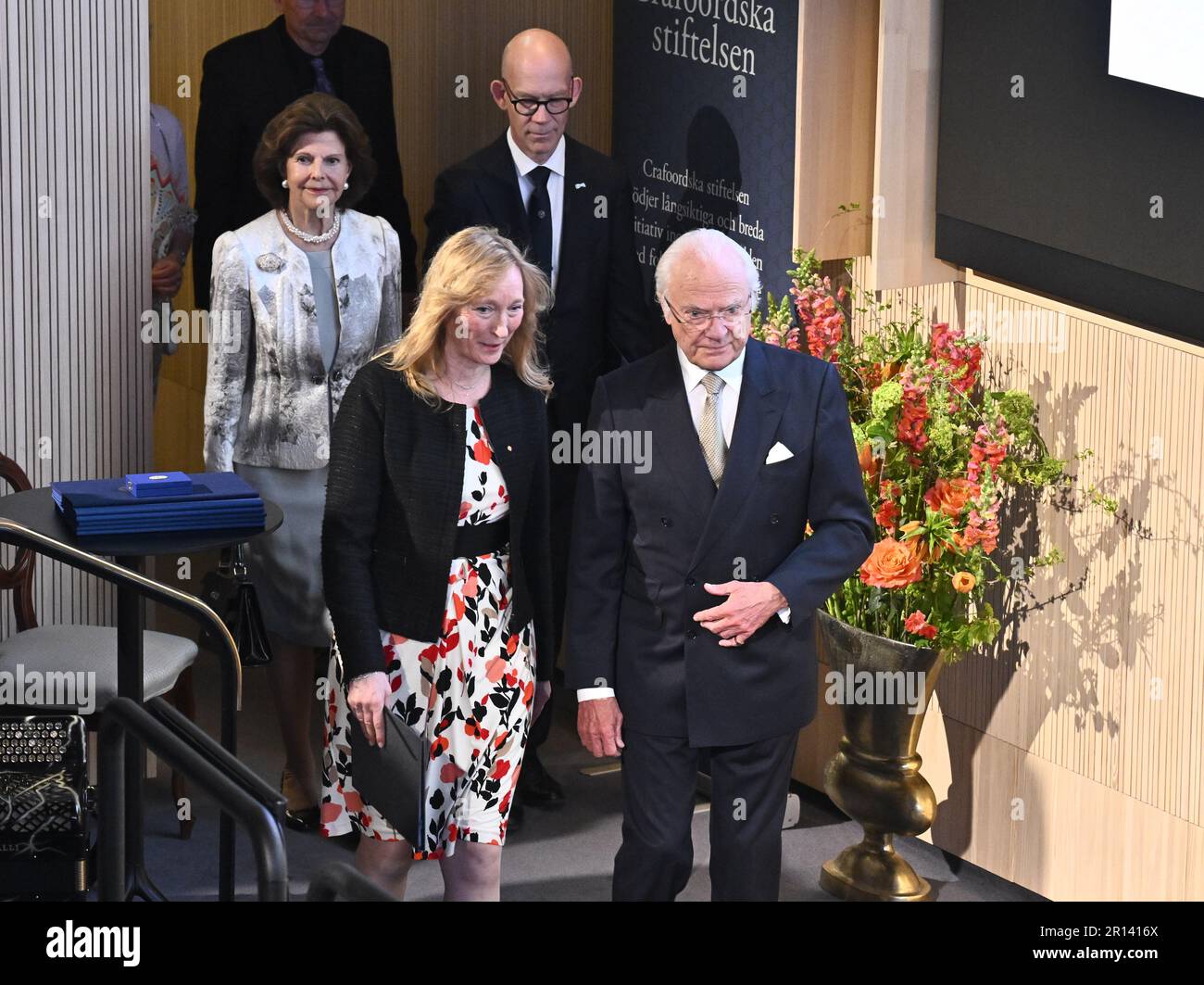 King Carl Gustaf and Birgitta Henriques Normark, member of the Royal ...