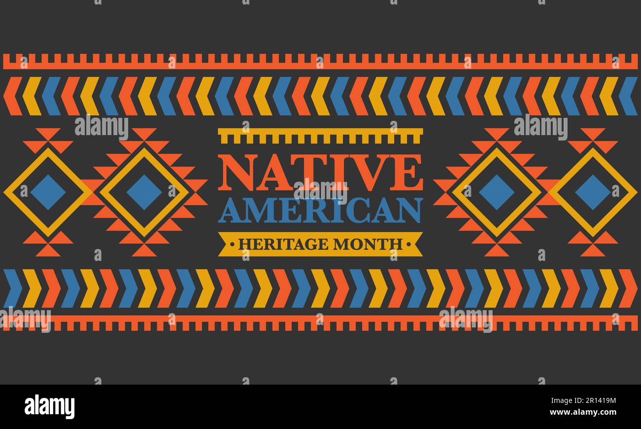 Native American Heritage Month in November. American Indian culture ...