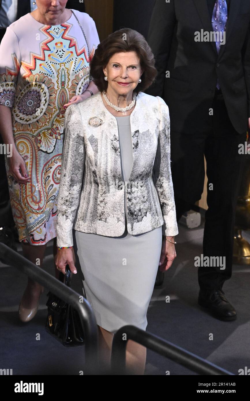 Queen Silvia arrives to the award ceremony of the Crafoord Prize at the ...