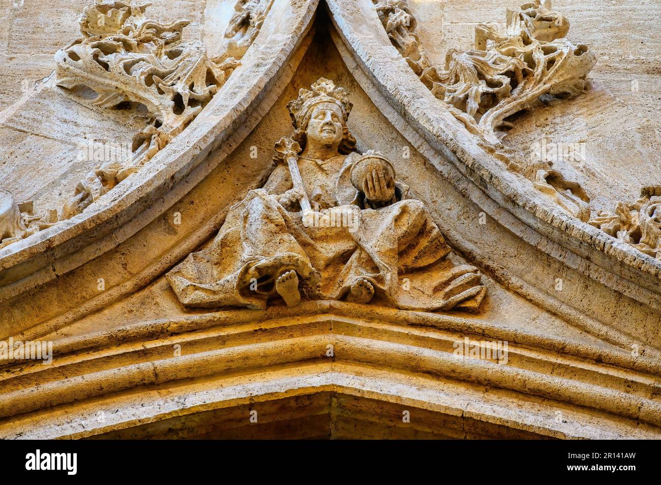 Lonja de la Seda. Ancient Architecture in Valencia, Spain Stock Photo ...