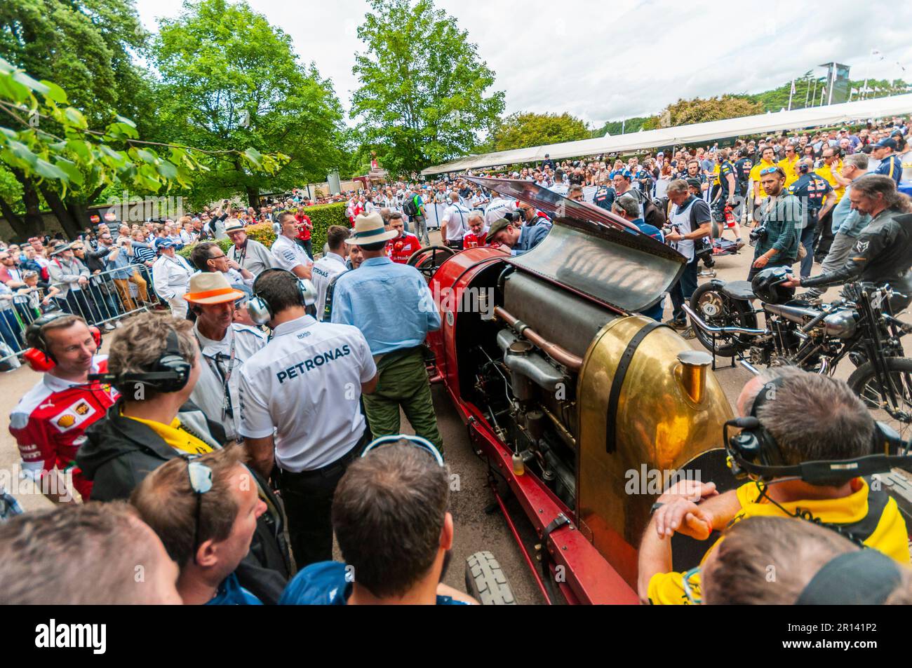 Fiat S76, nicknamed "The Beast of Turin", at the Goodwood Festival of ...