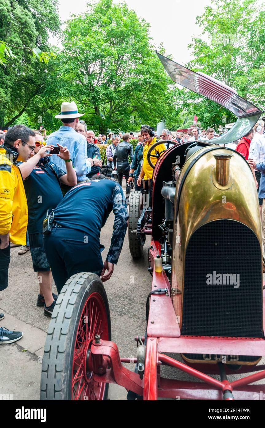 Fiat S76, nicknamed "The Beast of Turin", at the Goodwood Festival of ...