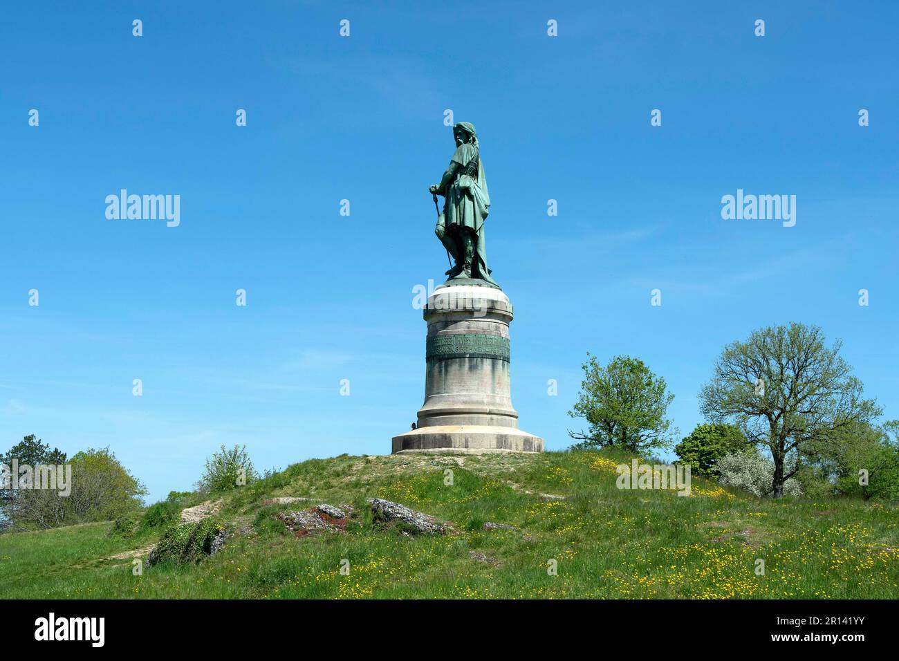 Alise Sainte Reine, Vercingetorix monumental statue by the sculptor ...