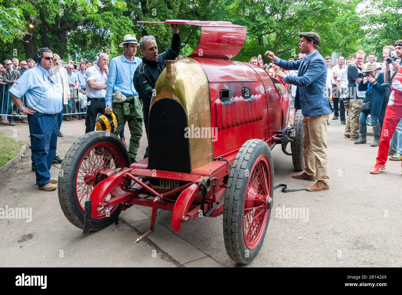 Fiat S76, nicknamed "The Beast of Turin", at the Goodwood Festival of ...