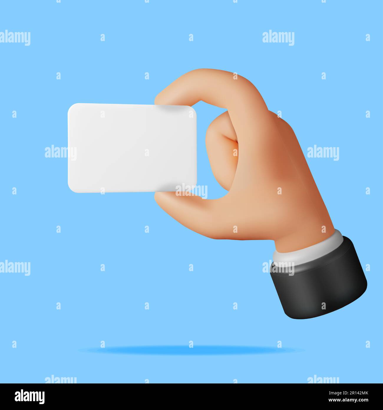 Male hand holding white Stock Vector Images - Alamy