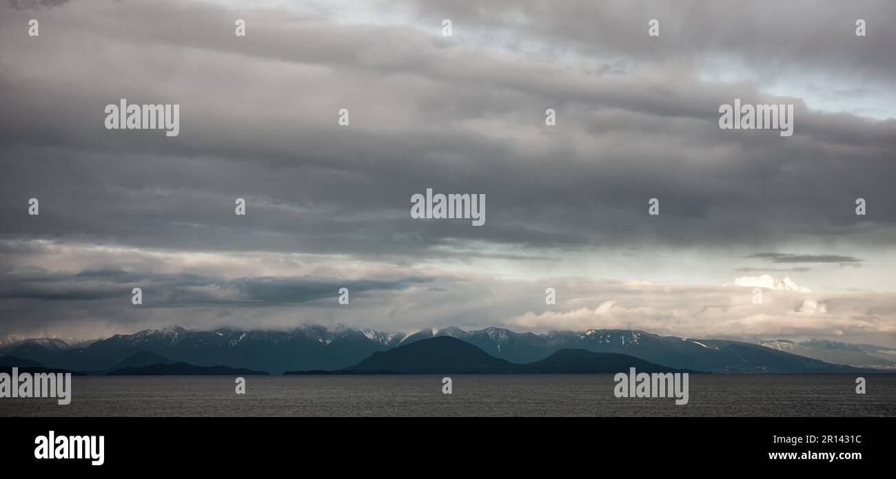 British Columbia lower mainland as seen from the water Stock Photo - Alamy