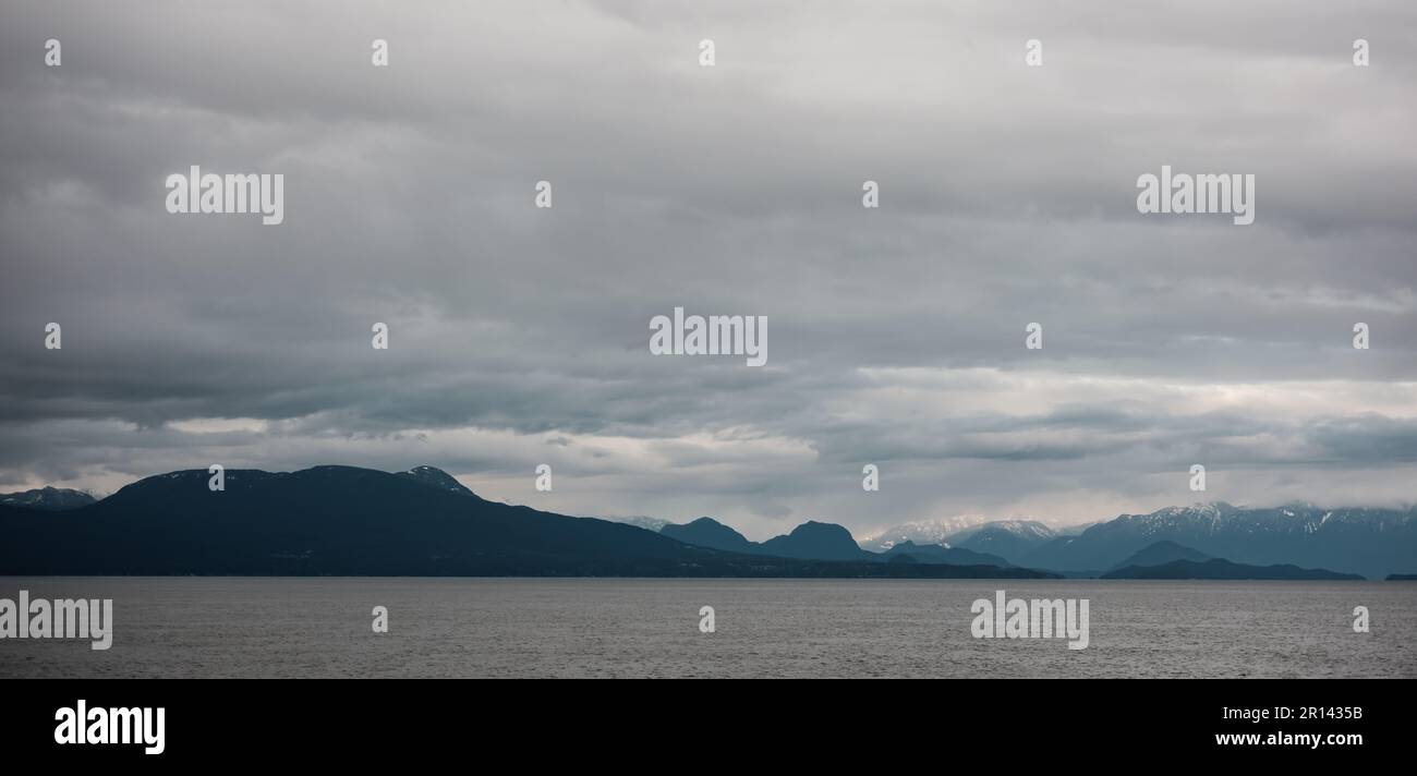 British Columbia lower mainland as seen from the water Stock Photo - Alamy