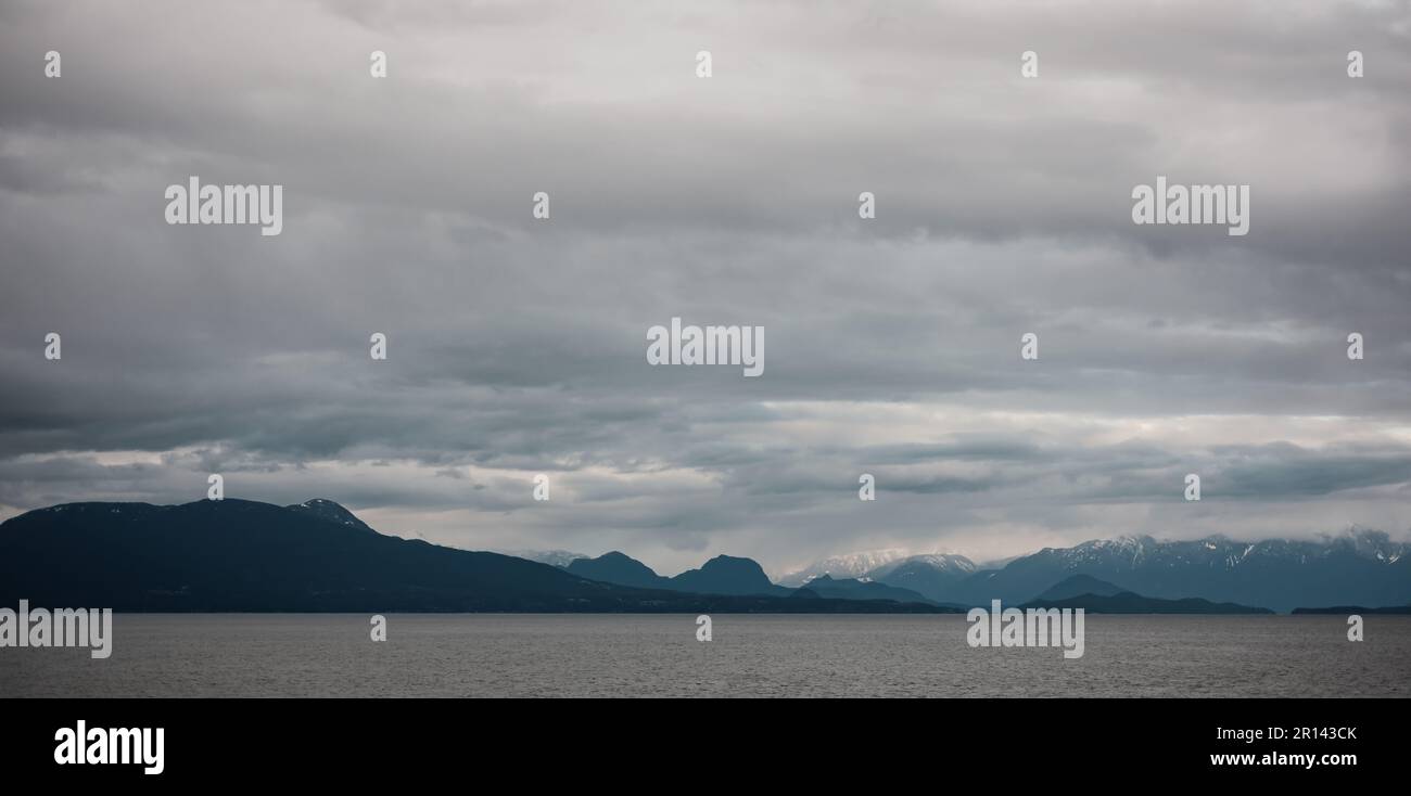 British Columbia lower mainland as seen from the water Stock Photo - Alamy