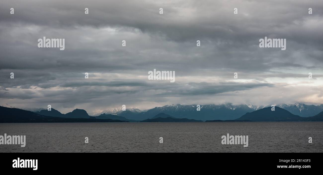 British Columbia lower mainland as seen from the water Stock Photo - Alamy