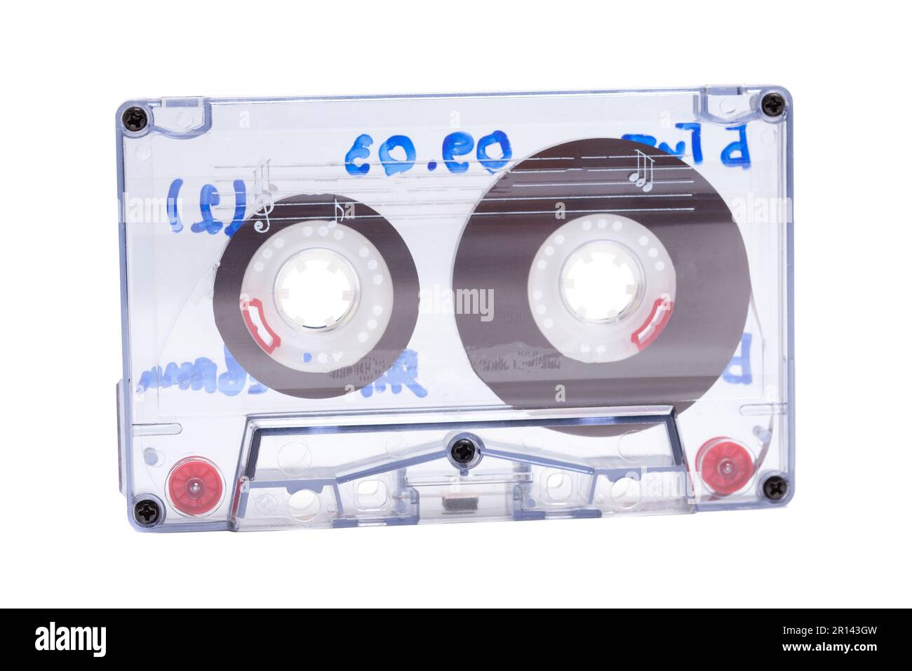 Audio cassette tape isolated on white background Stock Photo - Alamy
