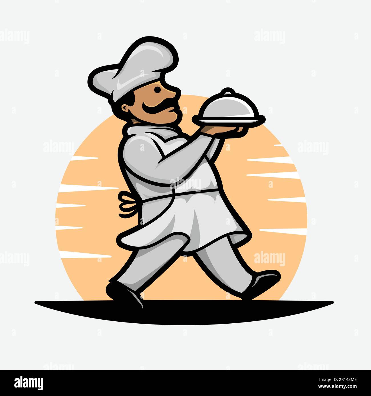 Chef walking Stock Vector Images - Alamy