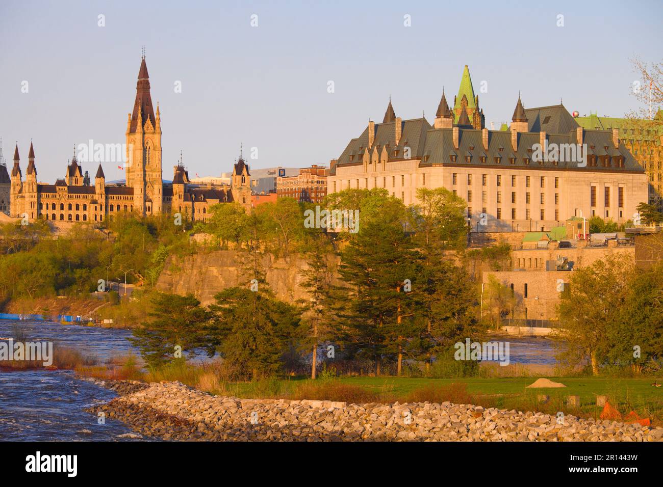 Canada, Ontario, Ottawa, skyline, Parliament, West Block, Supreme Court ...
