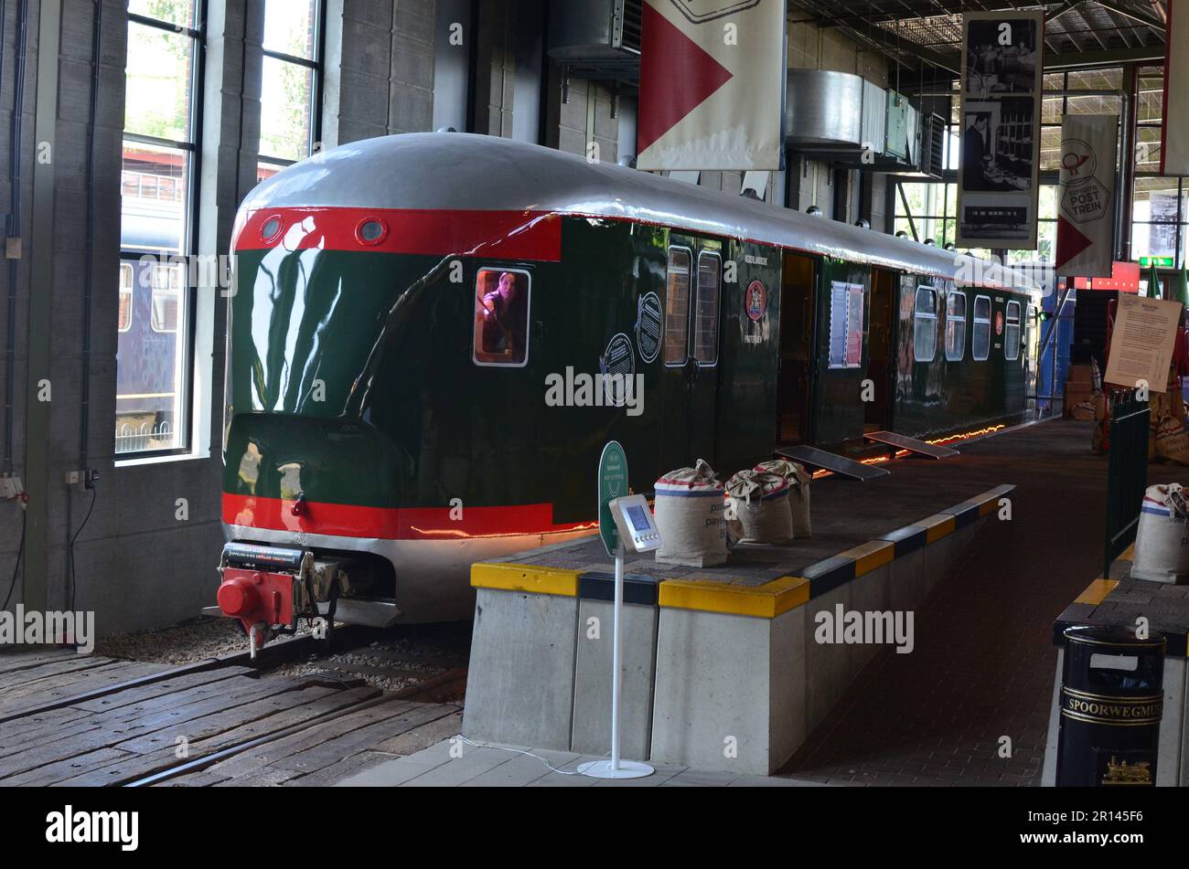 On display in the dutch railway museum in utrecht hi-res stock ...