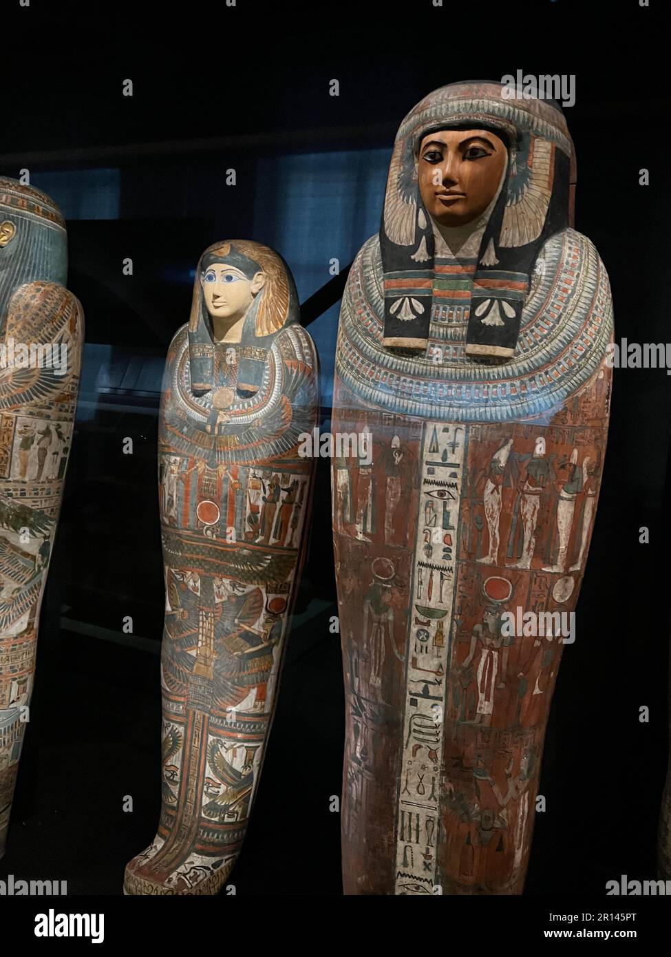 LEIDEN, NETHERLANDS - AUGUST 07, 2022: Display with Ancient Egyptian ...