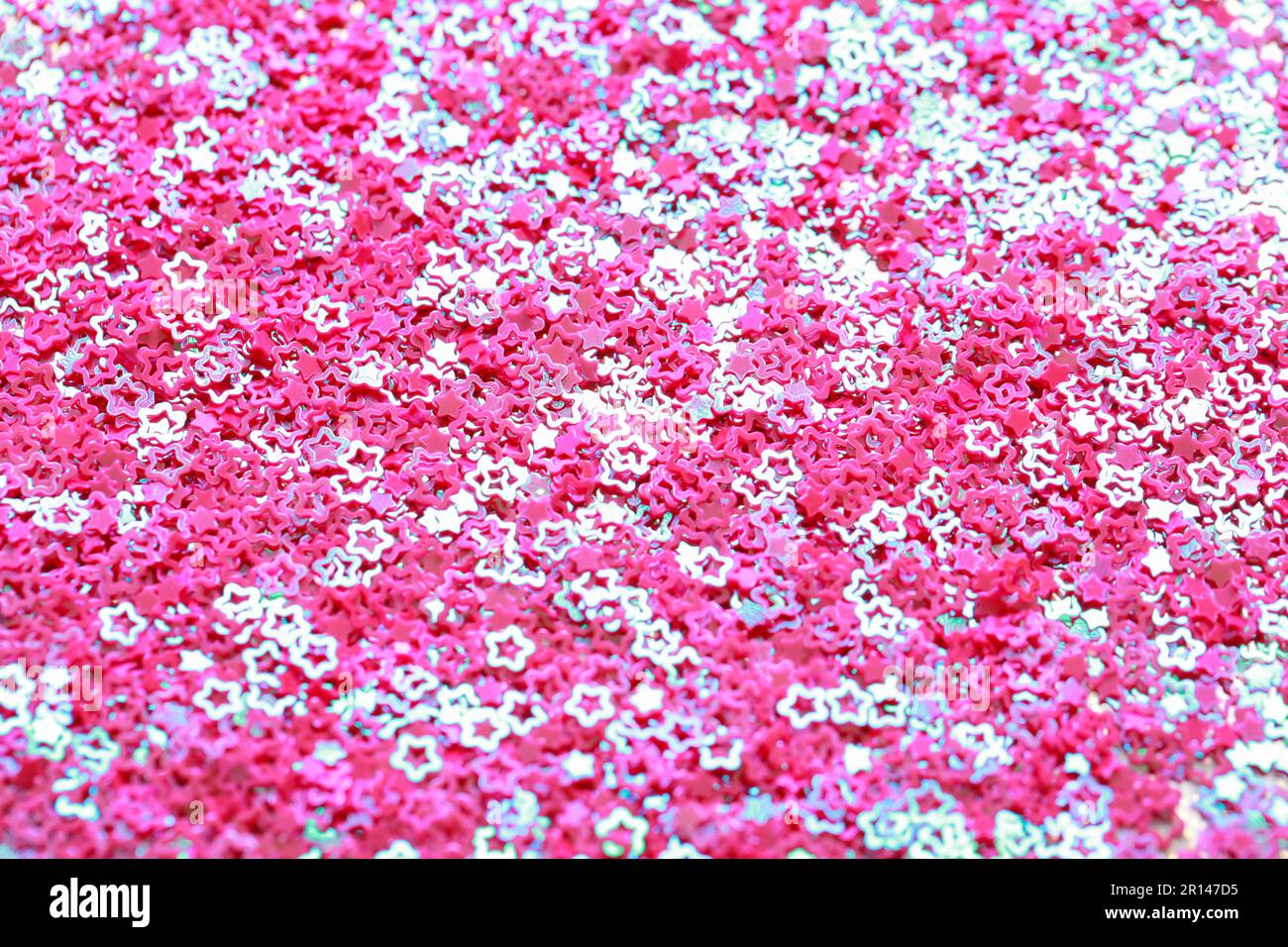 Beautiful pink sequins in shape of stars as background, closeup Stock ...