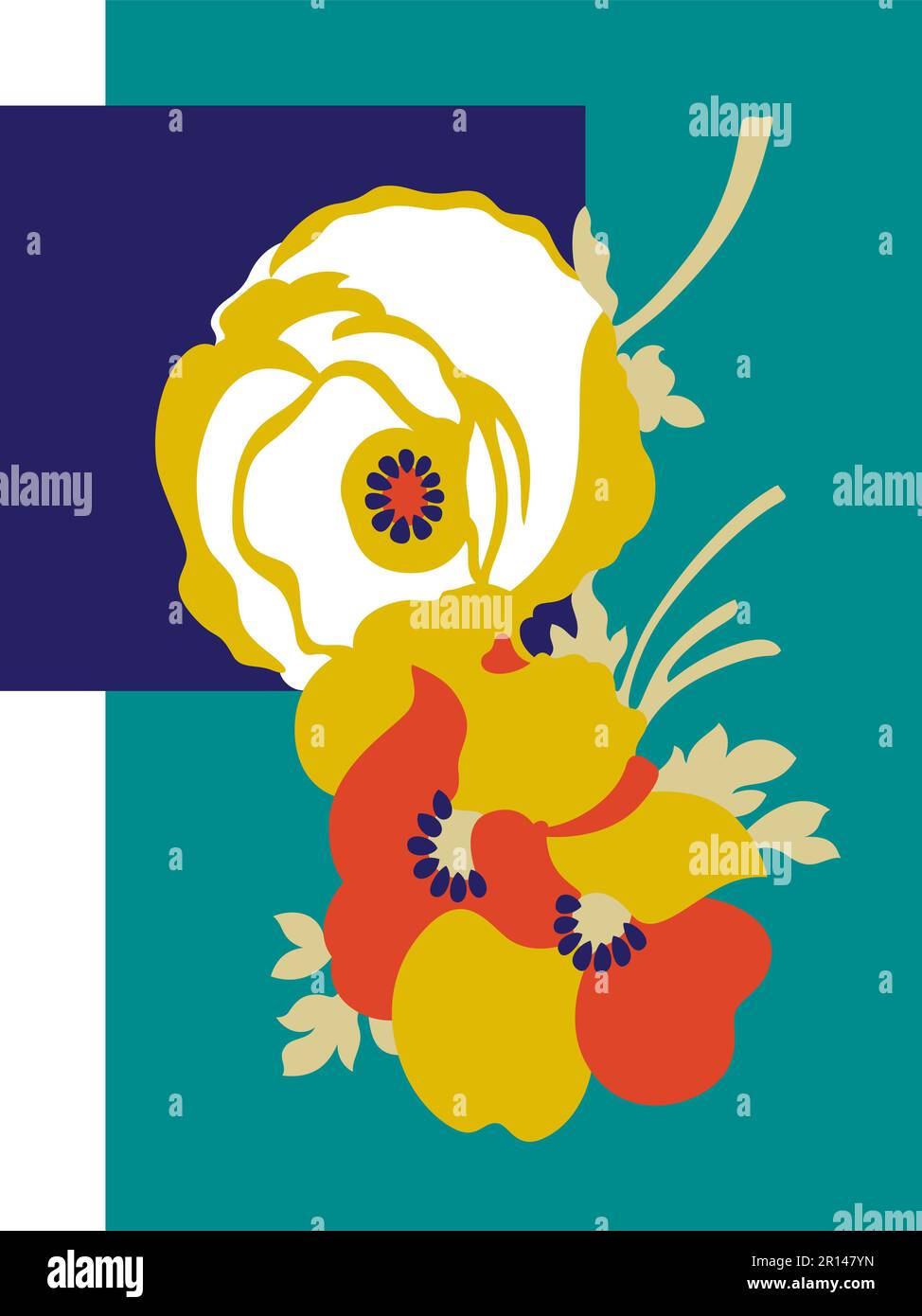 OLGA (1979) “flower power” decorative floral bouquet N°1 • Late 1970’s ...