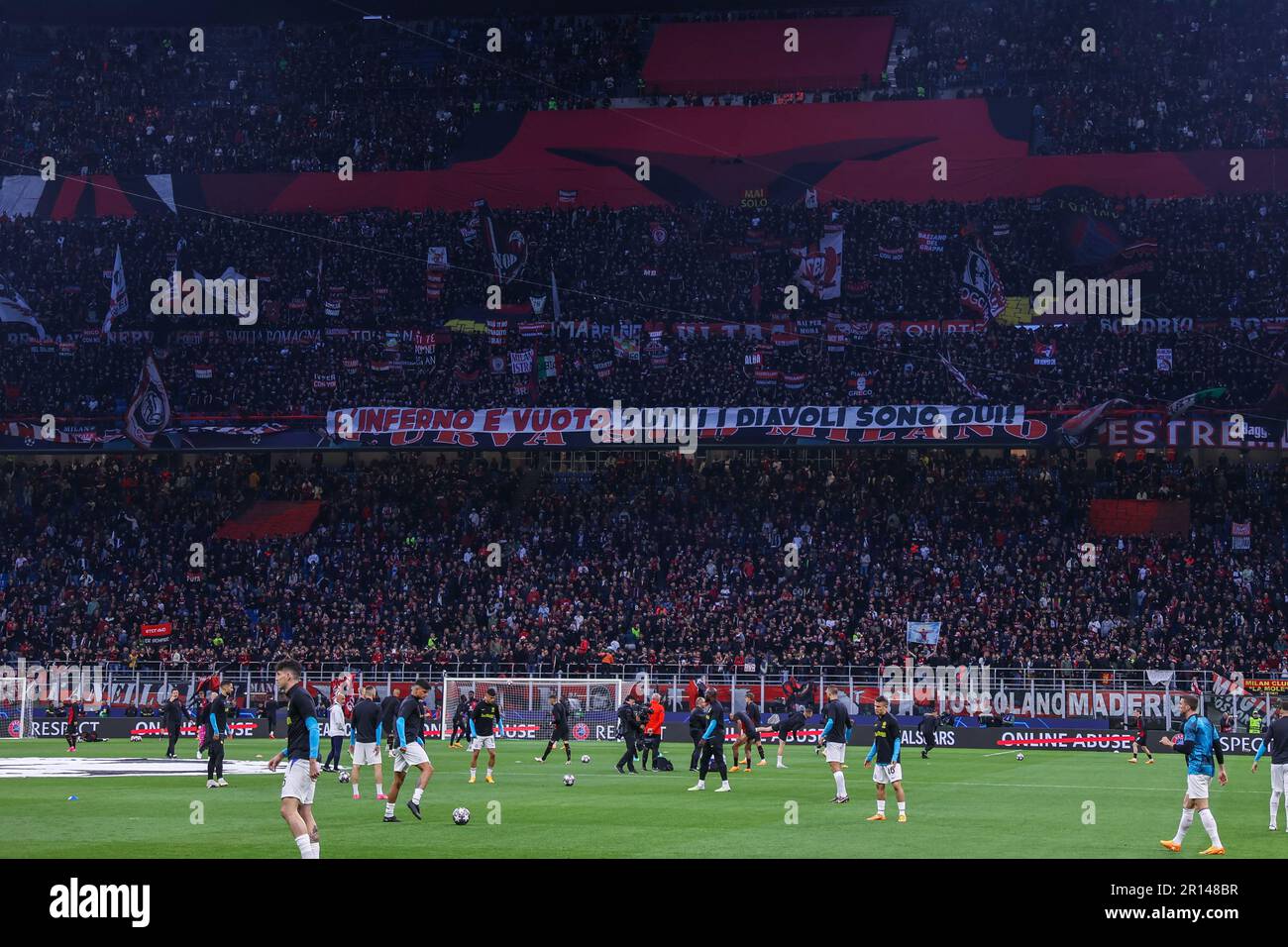 AC Milan supporters during UEFA Champions League 2022/23 Semi-Final 1st ...