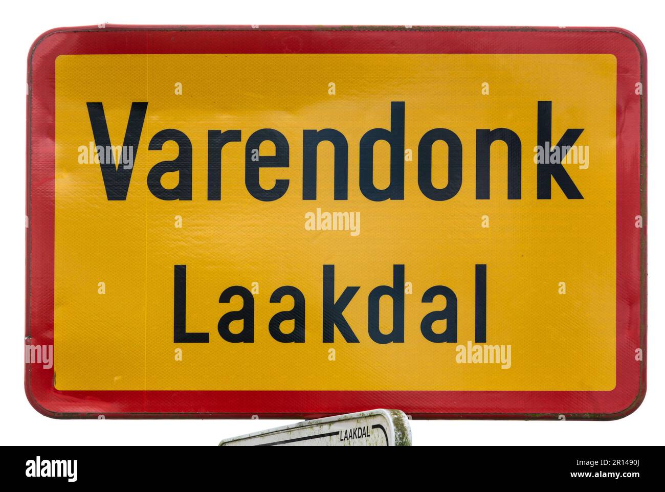 Varendonk, Laakdal Belgium - April 21, 2023 - Road sign of the ...