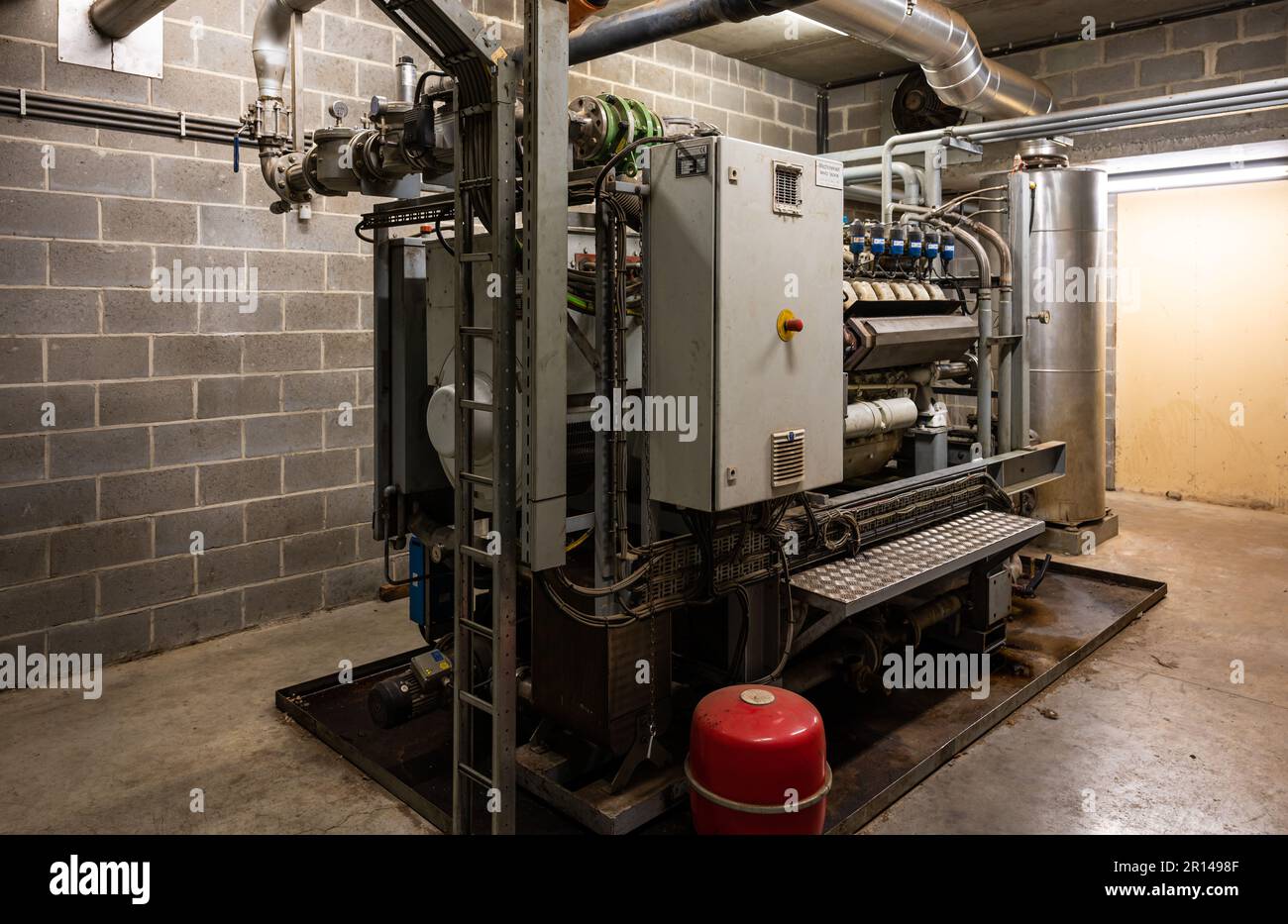 Meerhout, Antwerp Province, Belgium - April 25, 2023 - Turbine of a ...