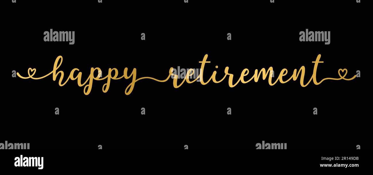 Retirement announcement Stock Vector Images - Alamy