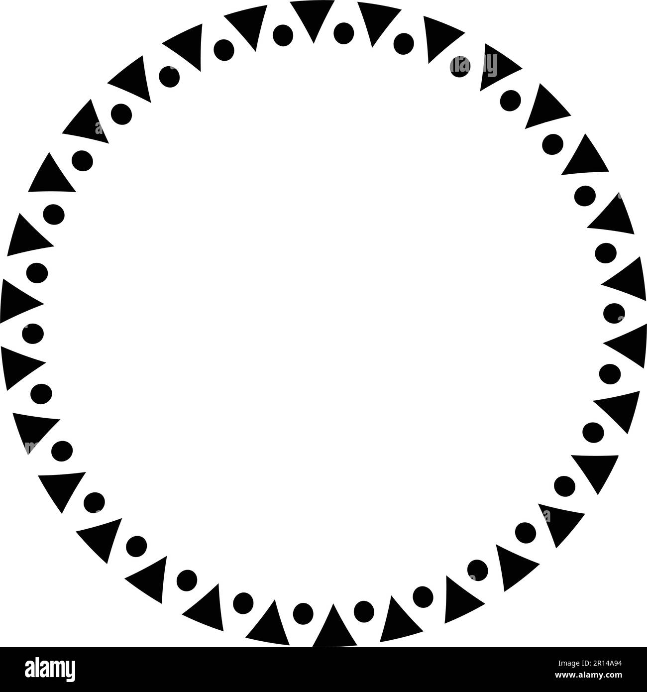 Circle frame round border design shape icon for decorative vintage ...