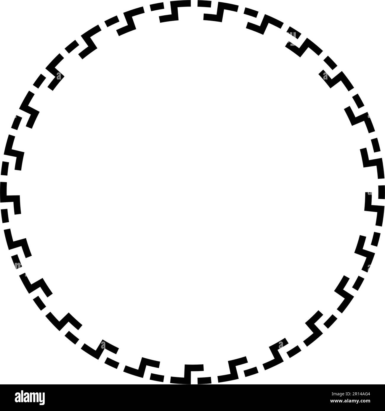 Circle frame round border design shape icon for decorative vintage ...