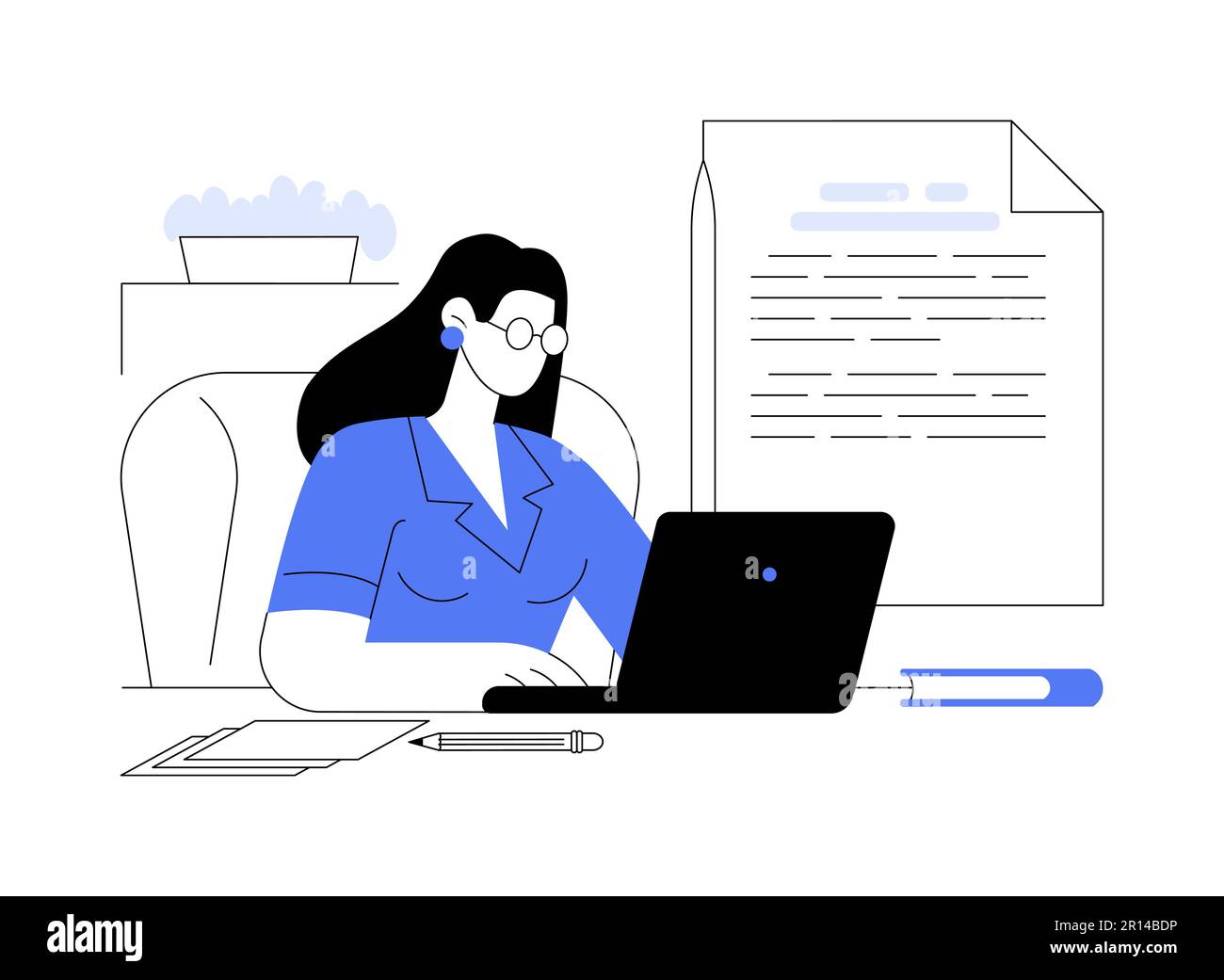 Copywriting abstract concept vector illustration Stock Vector Image ...