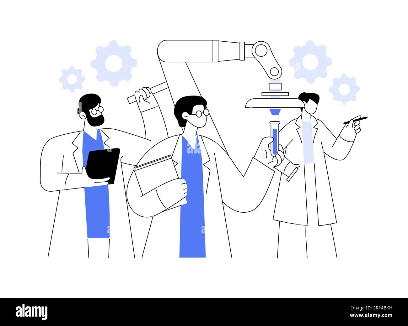 Order scientific research abstract concept vector illustration Stock ...