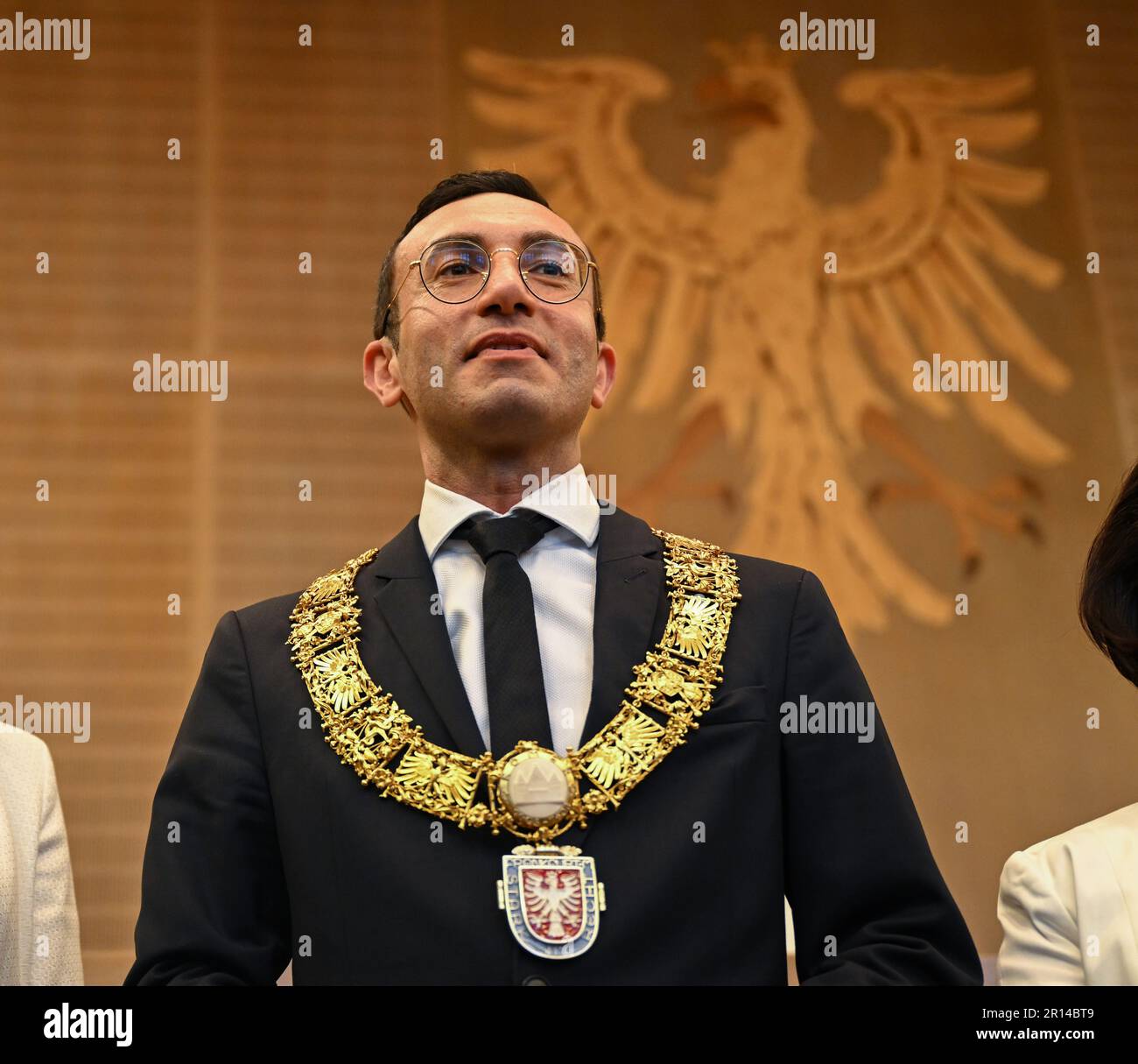 11 May 2023, Hesse, Frankfurt/Main: Frankfurt's new Lord Mayor Mike ...