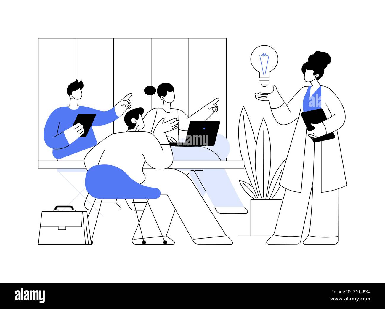 Focus group abstract concept vector illustration Stock Vector Image ...