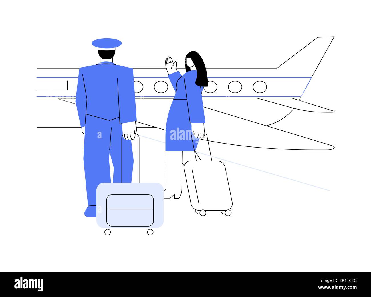 Aircraft crew abstract concept vector illustration Stock Vector Image ...