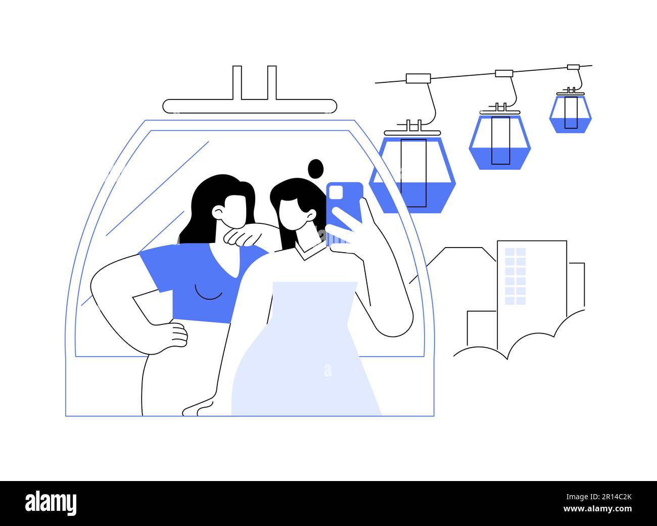 Cable car abstract concept vector illustration Stock Vector Image & Art ...