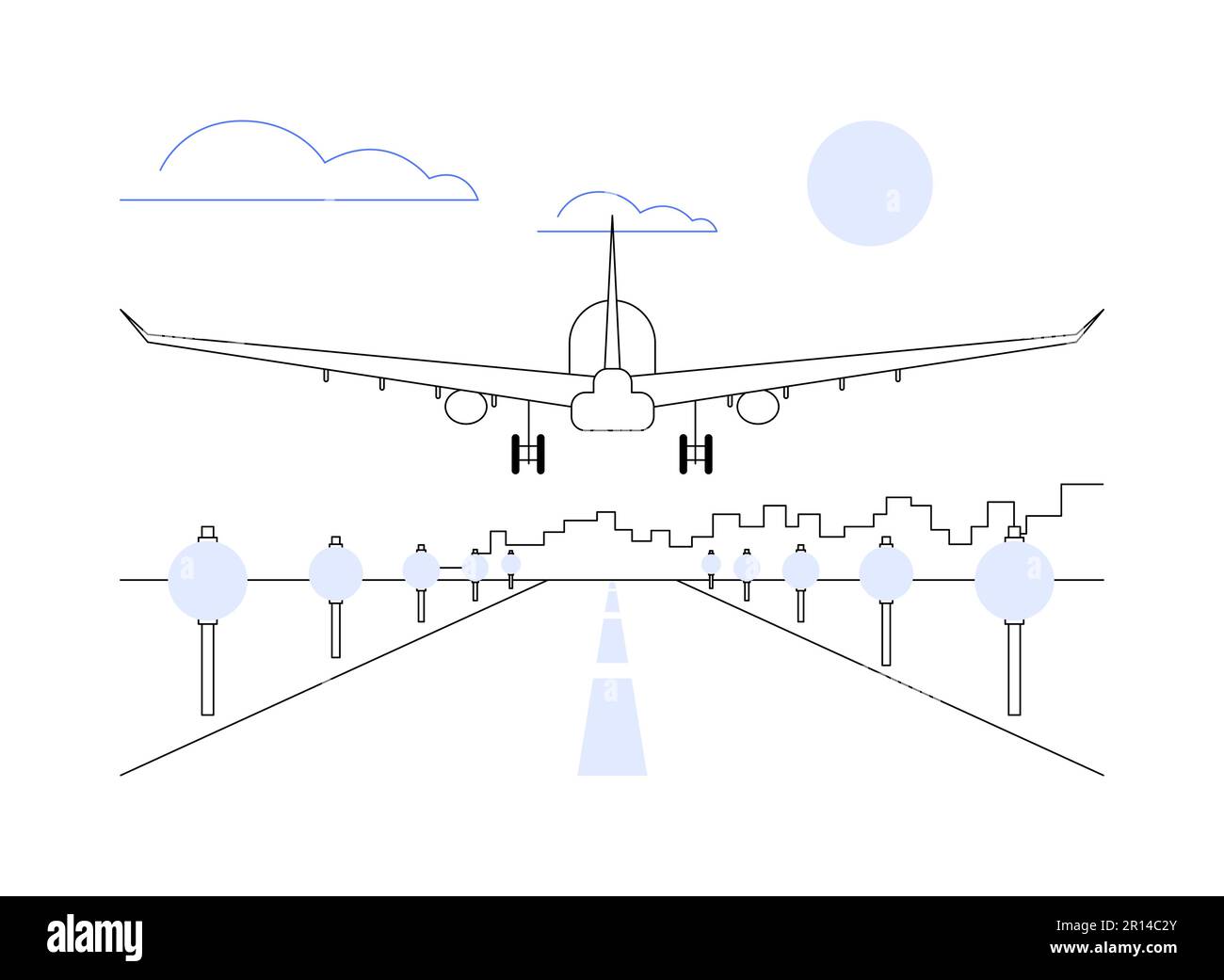 Airport landing cockpit Stock Vector Images - Alamy