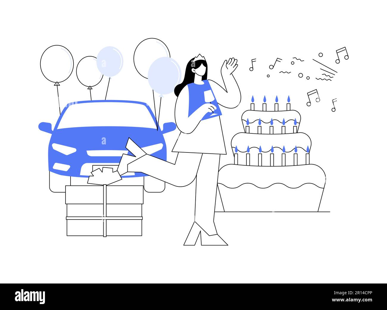 Birthday party abstract concept vector illustration Stock Vector Image ...