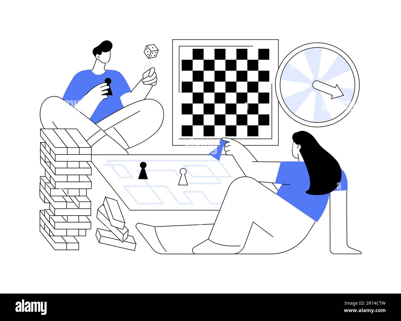 Board games abstract concept vector illustration Stock Vector Image ...