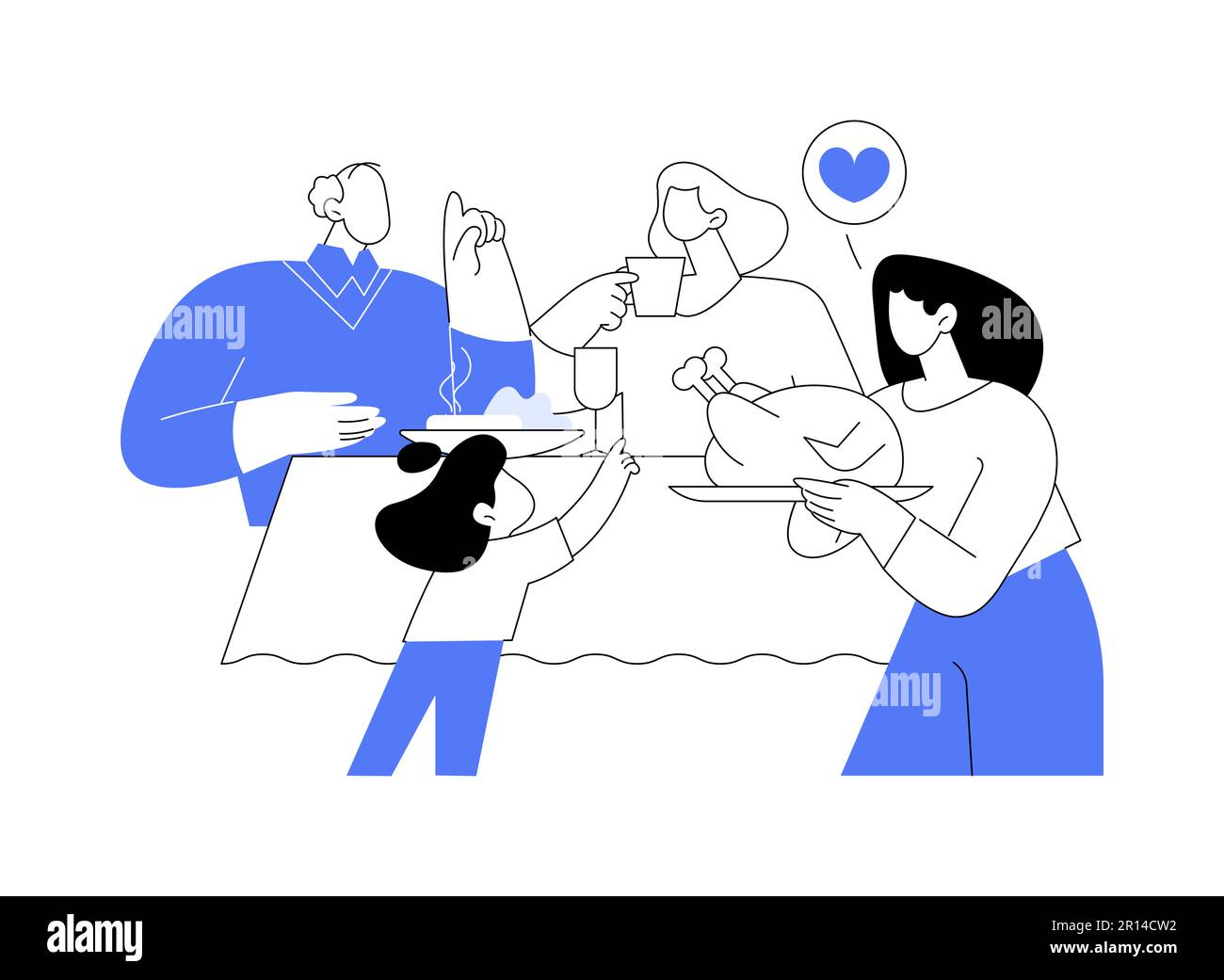 Family tradition abstract concept vector illustration Stock Vector ...