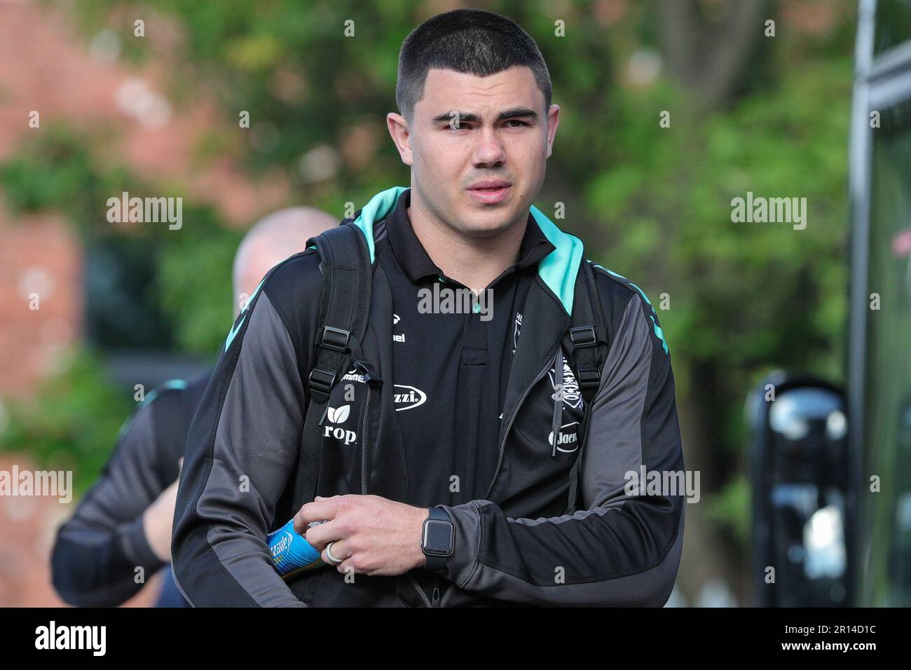 Wakefield, UK. 11th May, 2023. Jake Clifford #7 of Hull FC arrives at ...