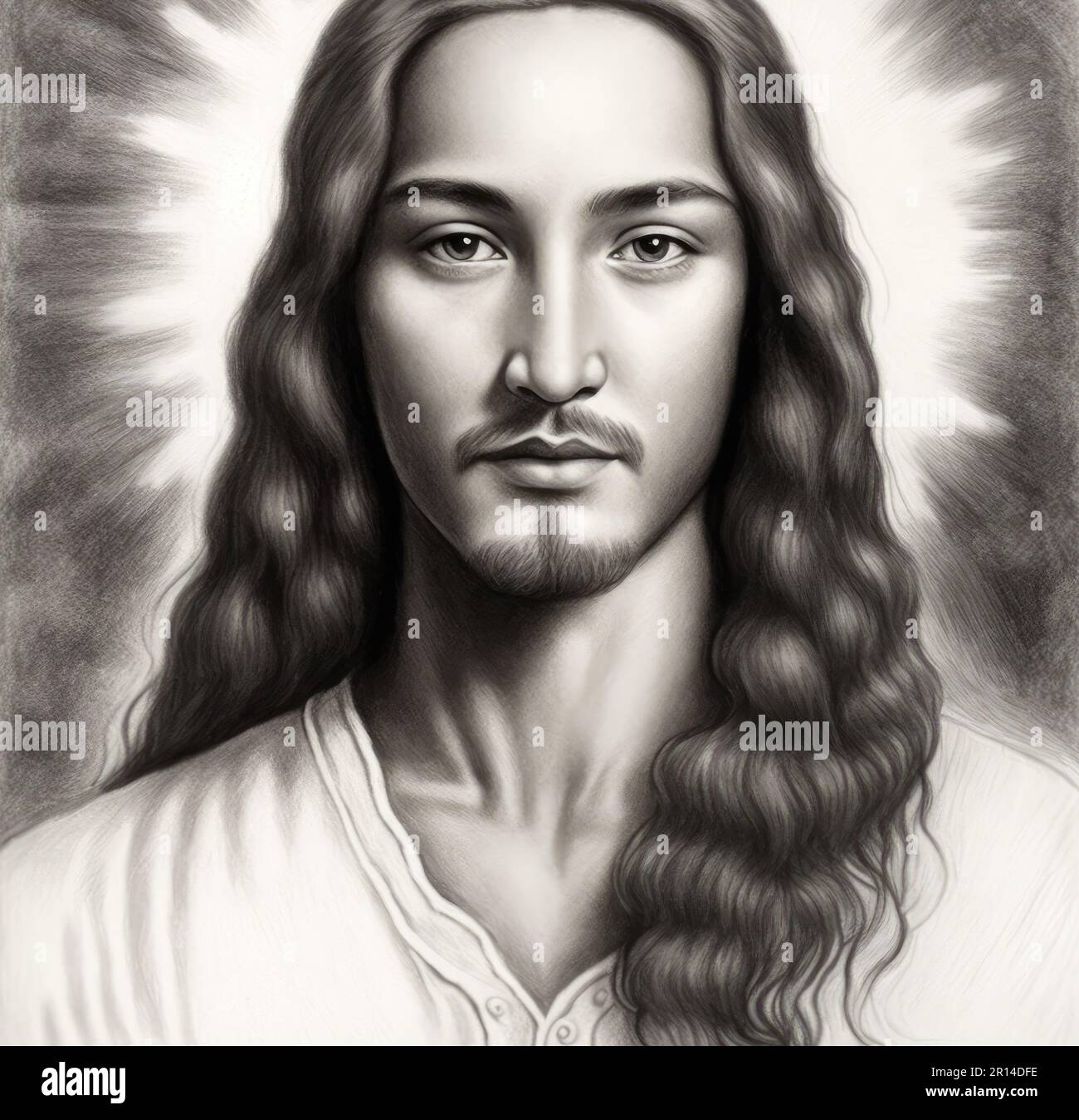 Portrait of Jesus Christ, Digital art Stock Photo - Alamy