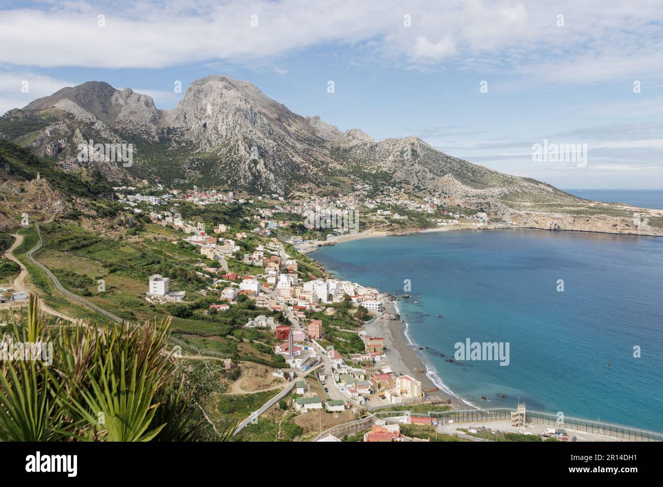 Morocco coast and the Spanish city of Ceuta Stock Photo - Alamy