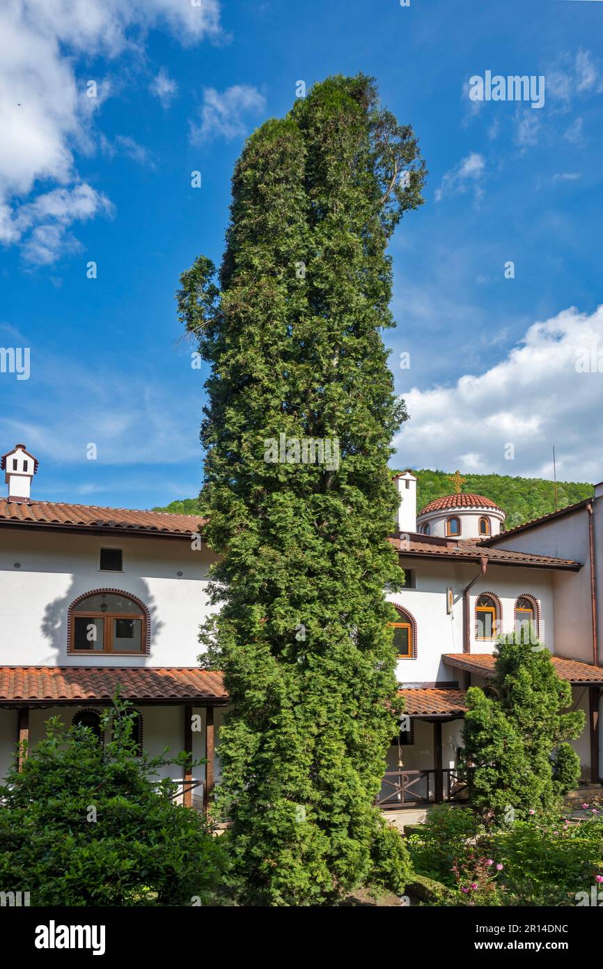 Spring view of Vrachesh Monastery, dedicated to Holy Forty Martyrs of ...