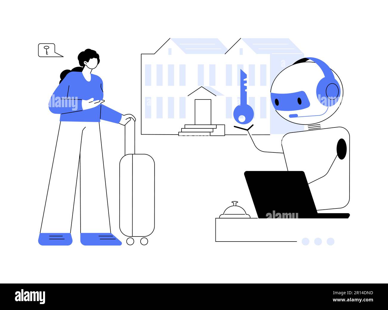 Smart hospitality industry abstract concept vector illustration Stock ...