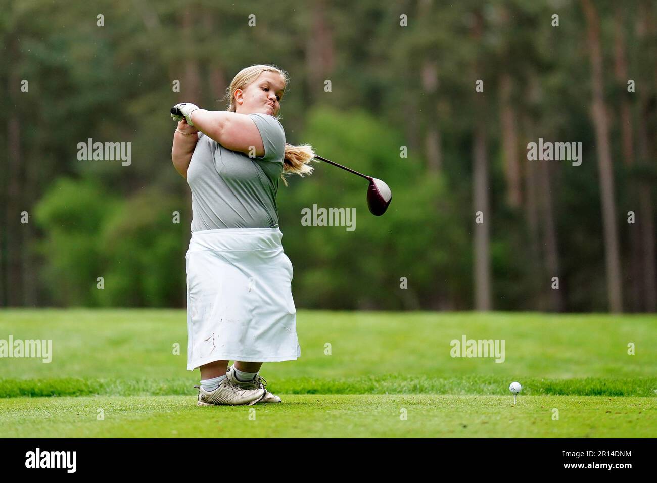 Ellie Perks in action on the 12th during day two of The G4D Open at ...