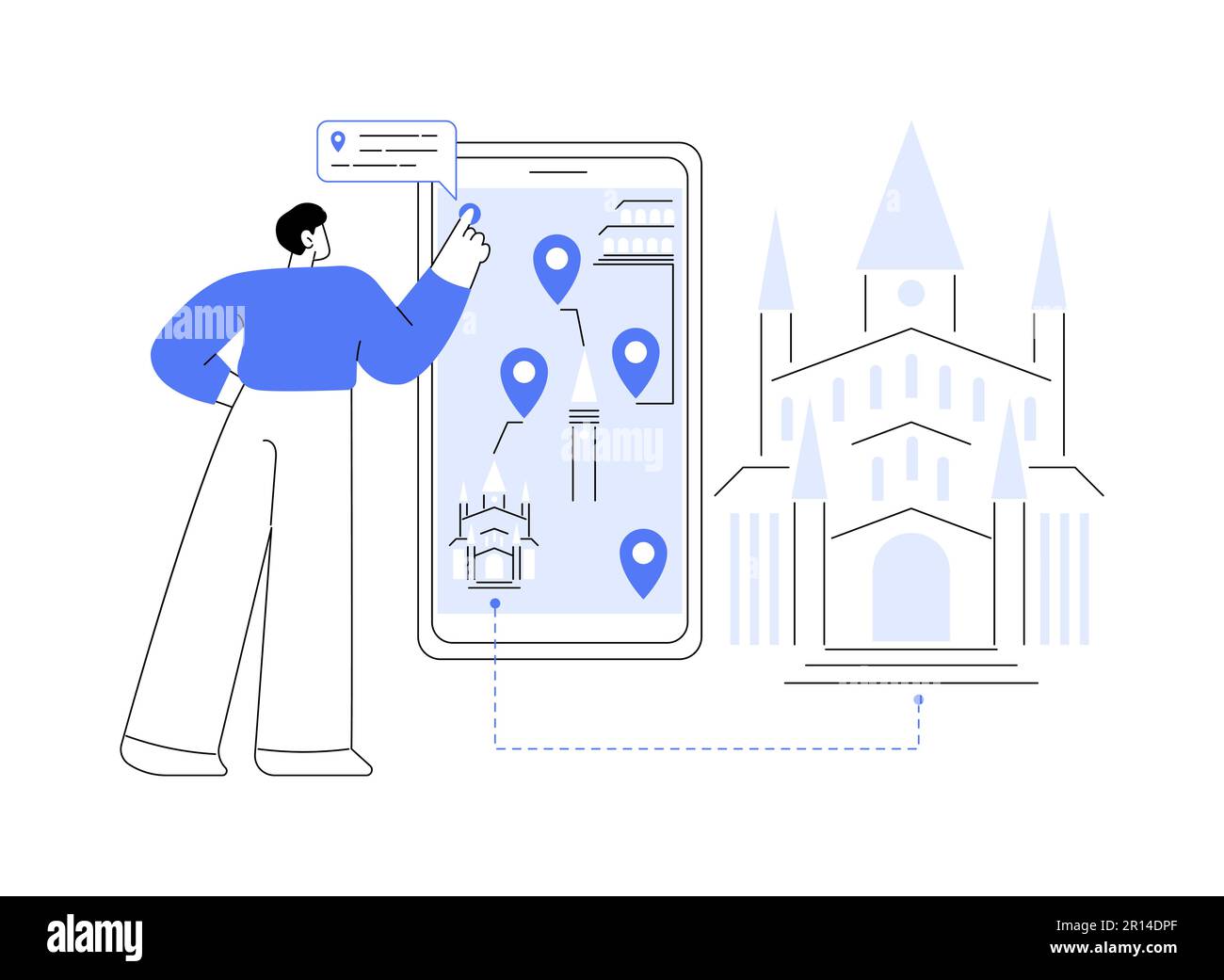 Smart destinations project abstract concept vector illustration Stock ...