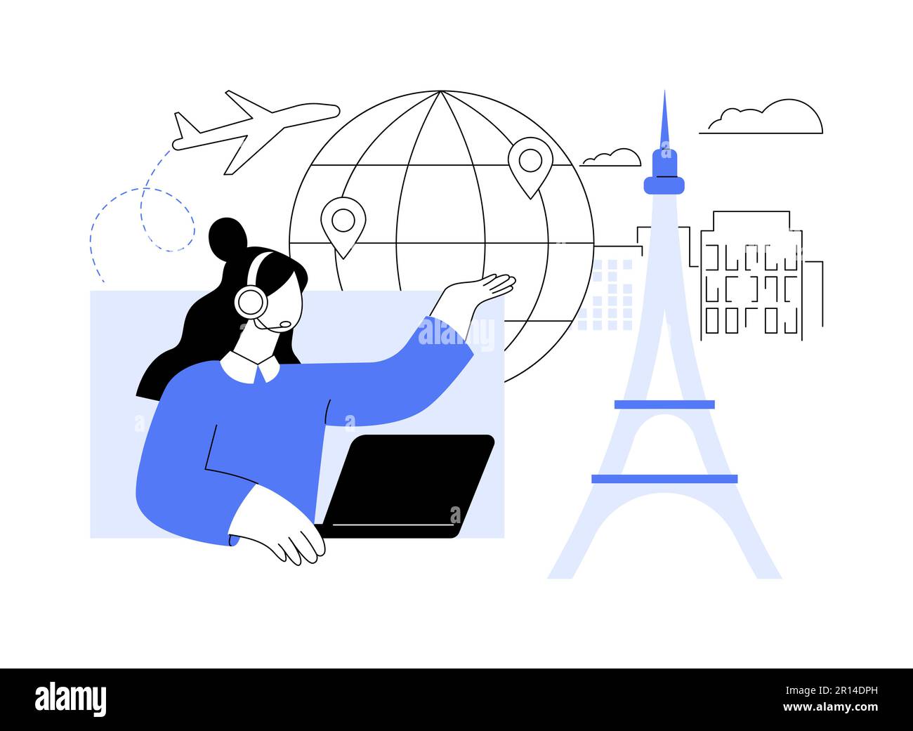 Travel agent abstract concept vector illustration Stock Vector Image ...