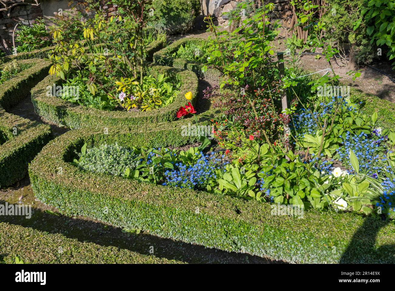 Spring view of Vrachesh Monastery, dedicated to Holy Forty Martyrs of ...
