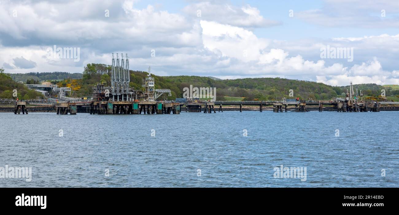 Mossmorran natural gas liquids plant is part of the Brent oil and gas ...