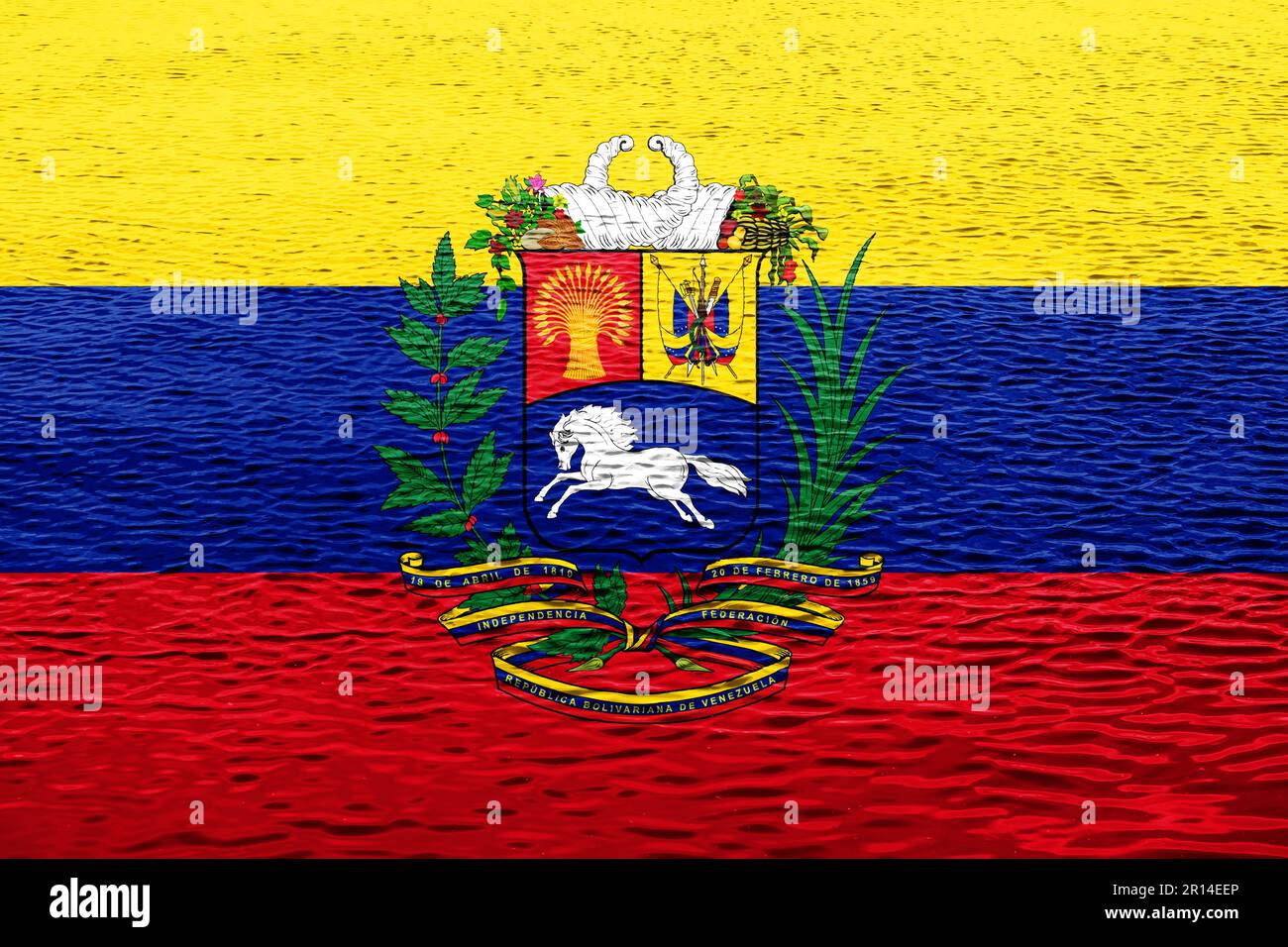 Flag of the Venezuela on a textured background. Concept collage Stock ...