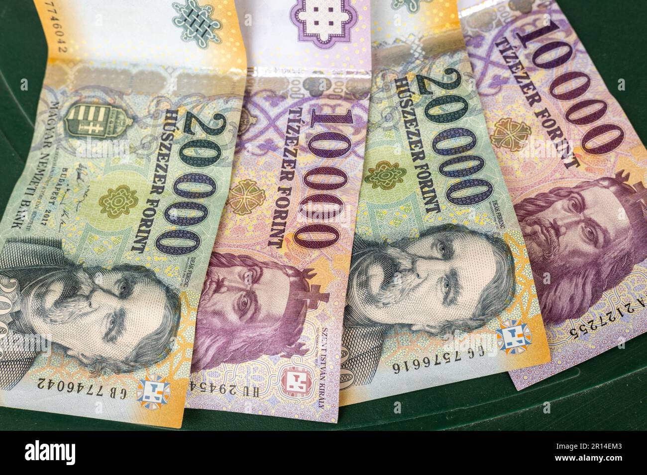 Banknotes of 10 and 20 thousand forints, Money of Hungary, Currency of ...